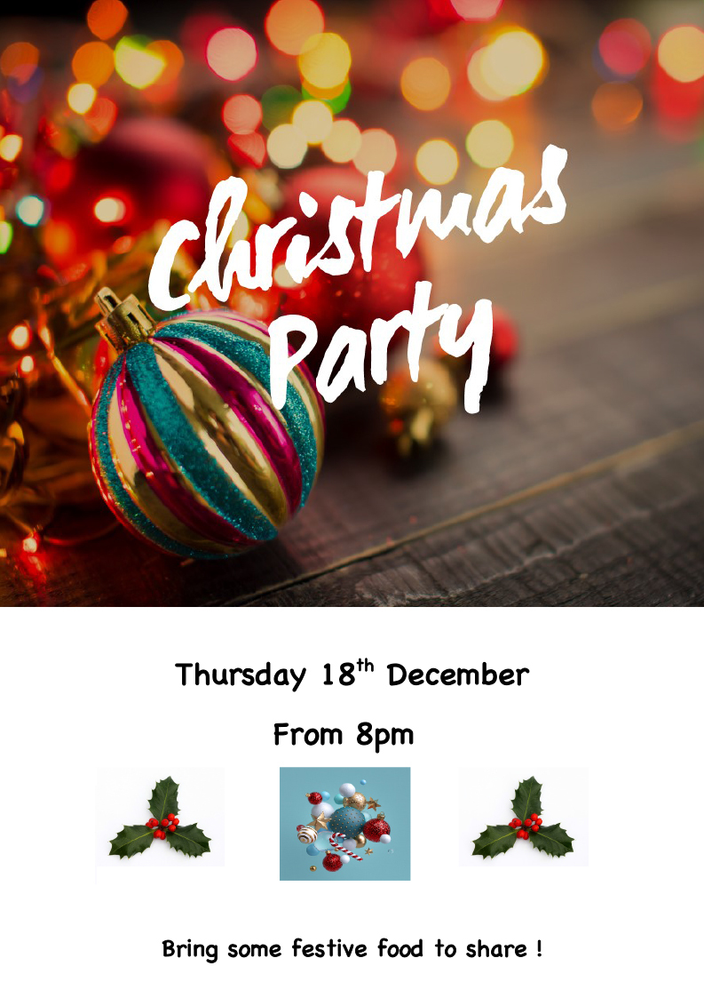 Christmas Party- 18th December 2025 – East Cheshire Sub-Aqua Club